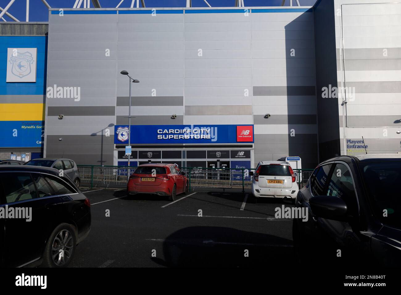 Cardiff City Superstore shop front at Cardiff City Stadium Football ...