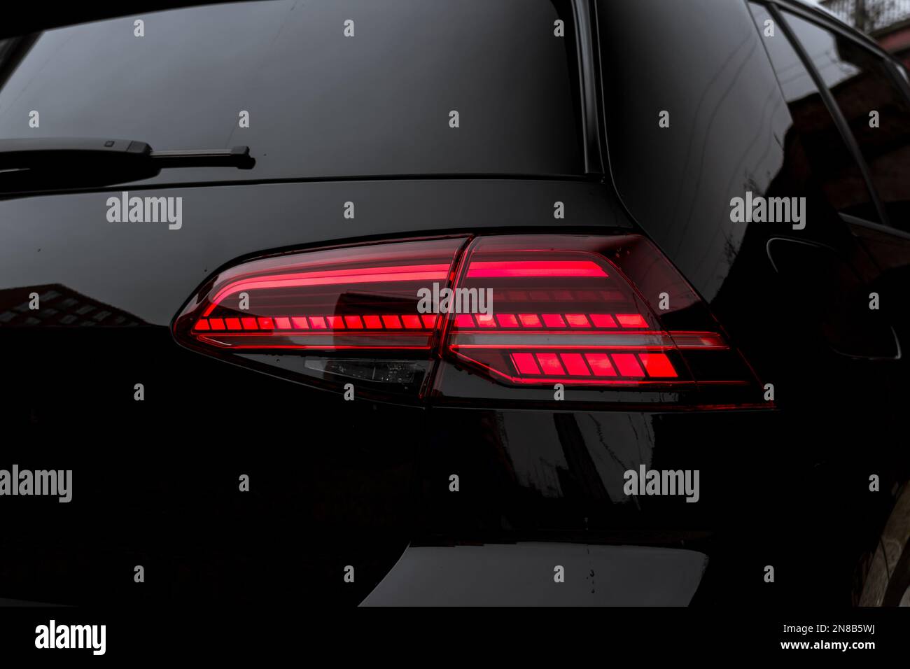 The Rear Tail Light LED On A 2020 Volkswagen Golf GTI MK7.5 With Side ...