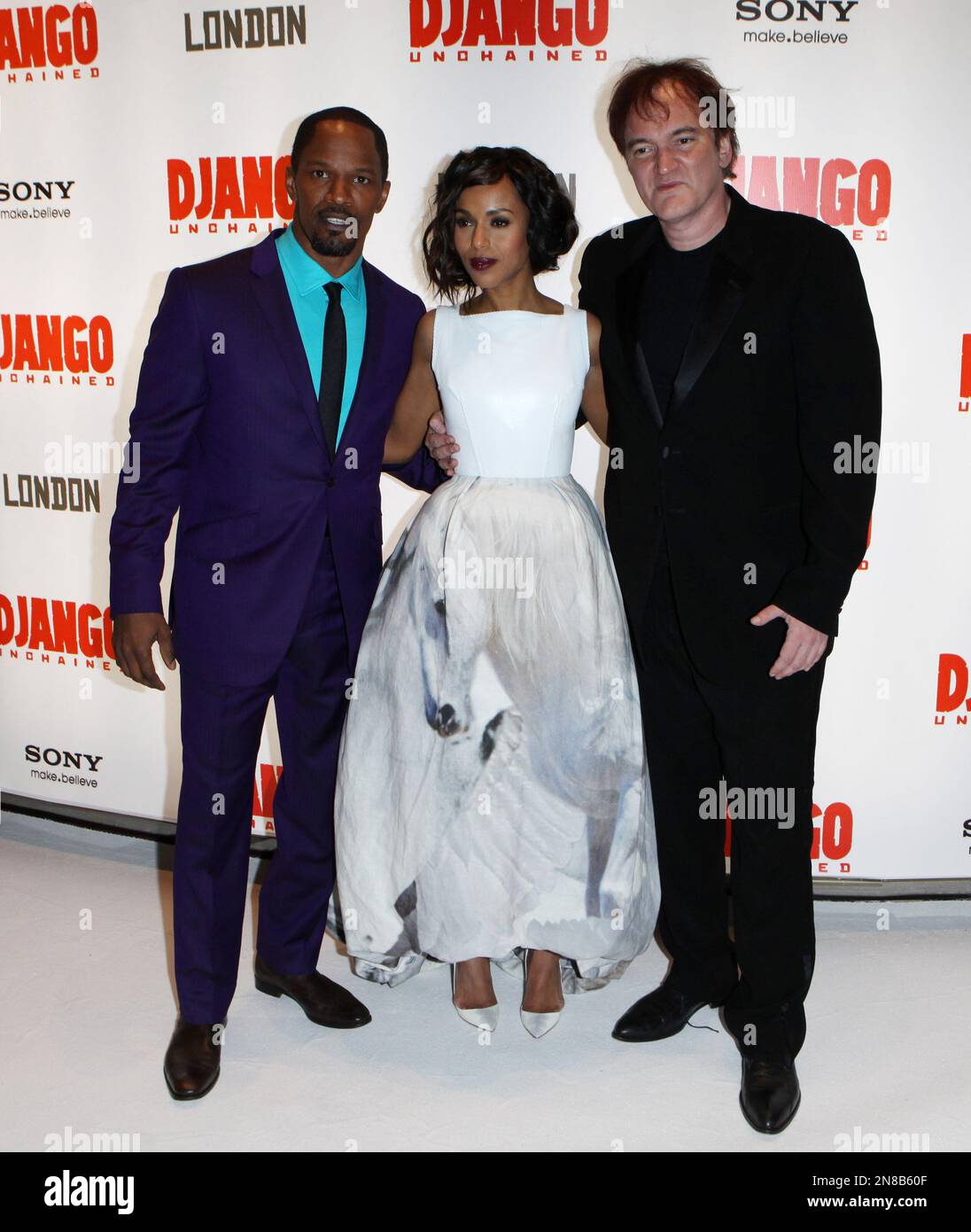 Jamie Foxx, Kerry Washington and Quentin Tarantino seen at the UK ...