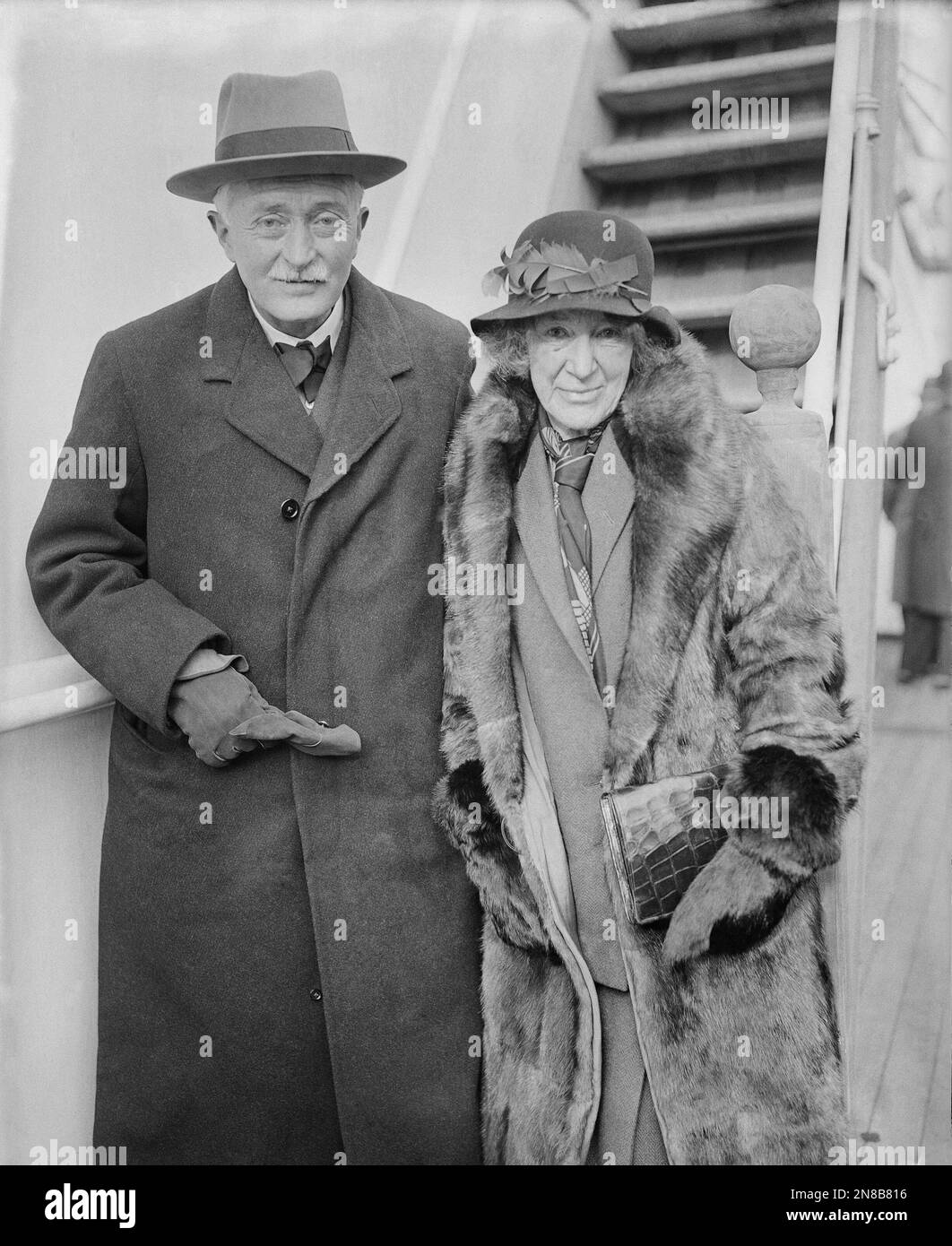 John Masefield, Poet Laureate of England and his wife, Constance de la ...