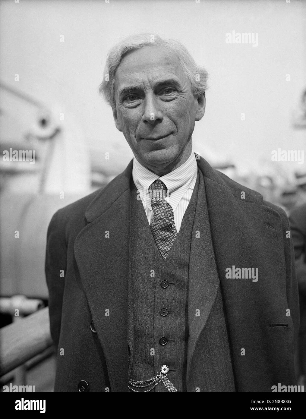 Famed British philosopher, Bertrand Russell, is photographed upon his ...