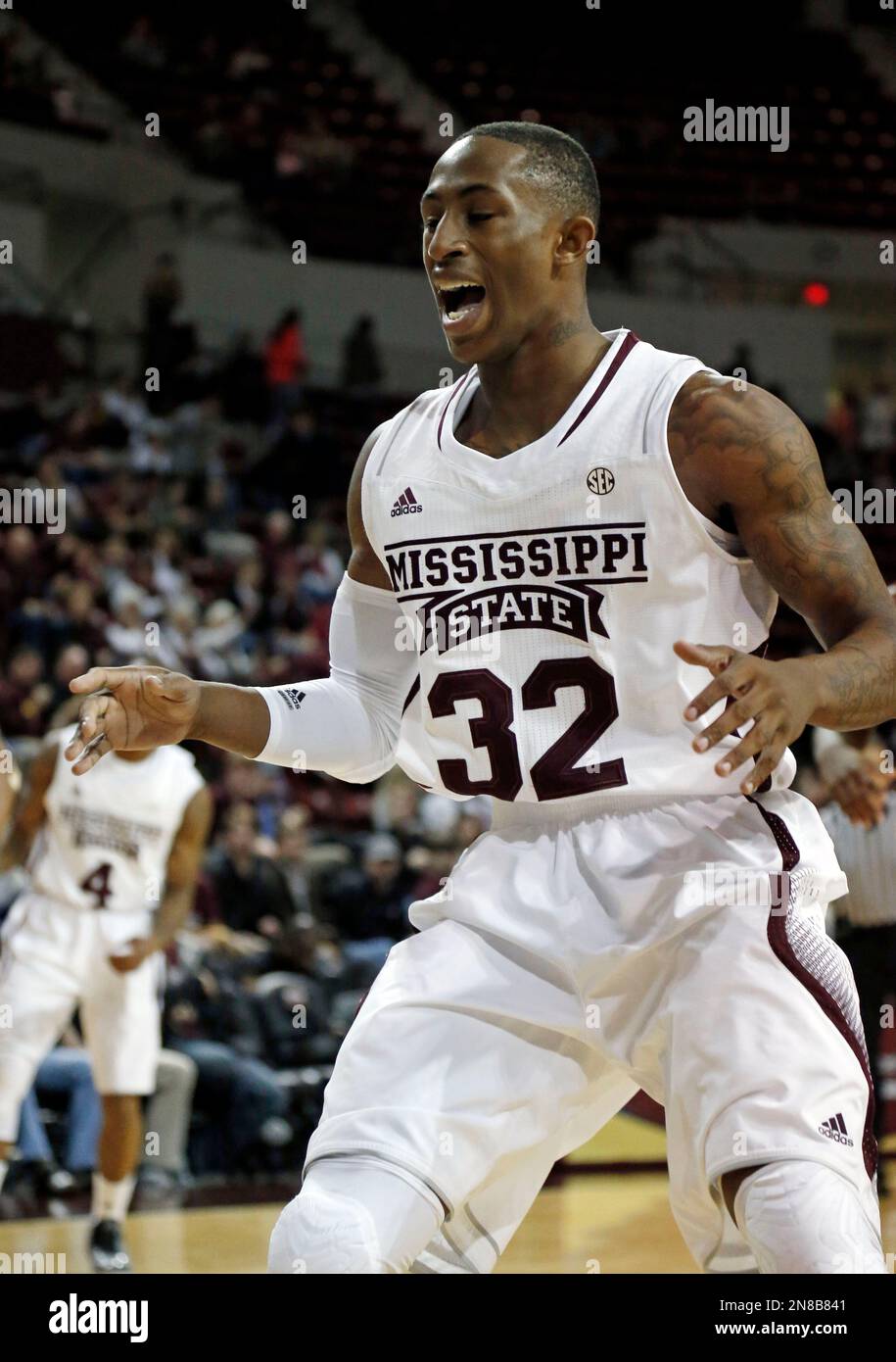 In this Jan. 9, 2013 photograph Mississippi State guard Craig Sword (32 ...