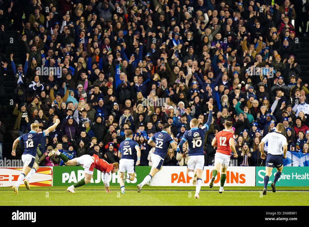 Scotlands blair kinghorn runs hi-res stock photography and images - Alamy