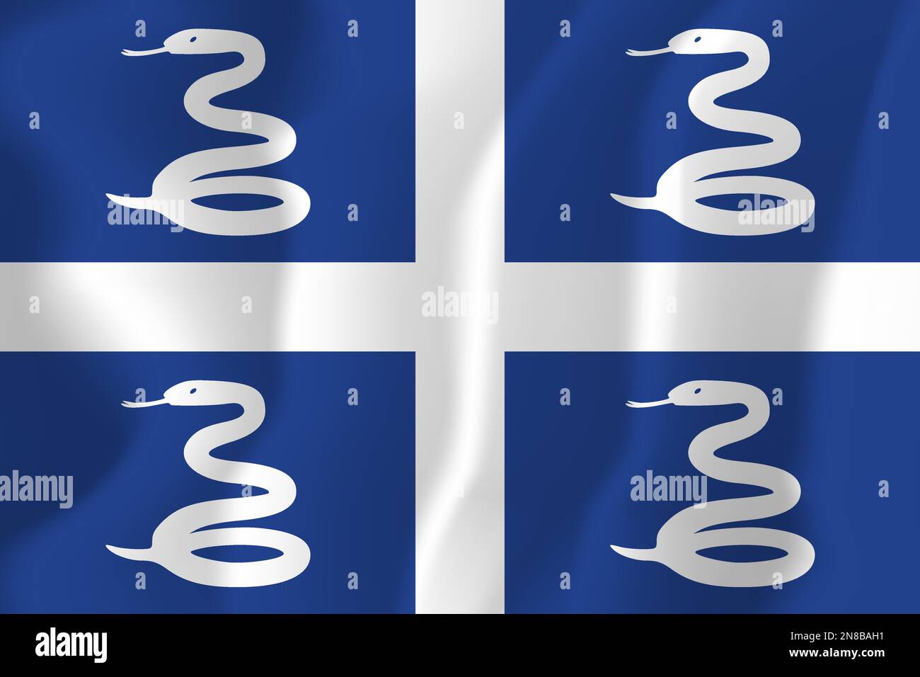 Waved flag Stock Vector Images - Alamy