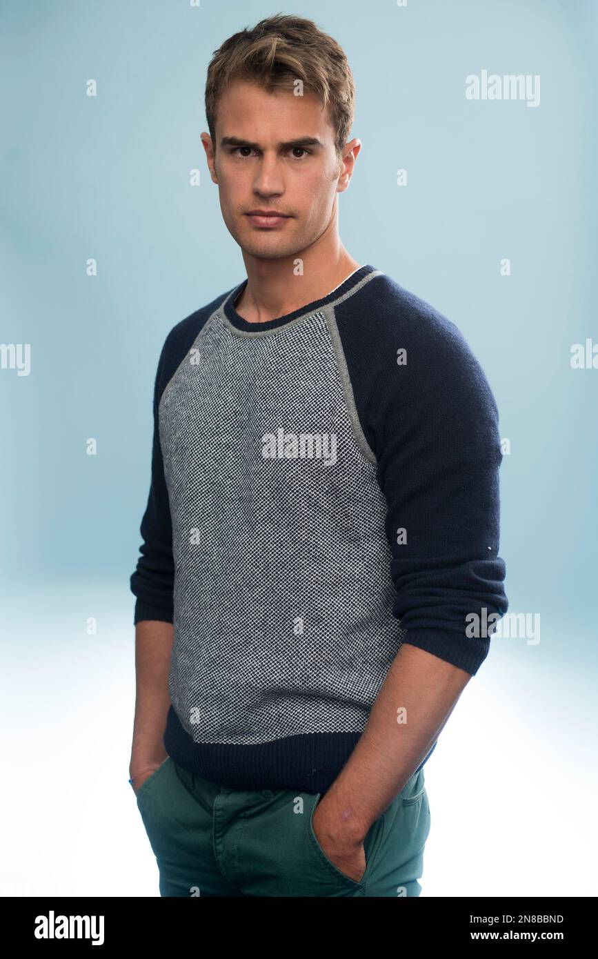 English actor and star of the CBS series GOLDEN BOY Theo James poses ...