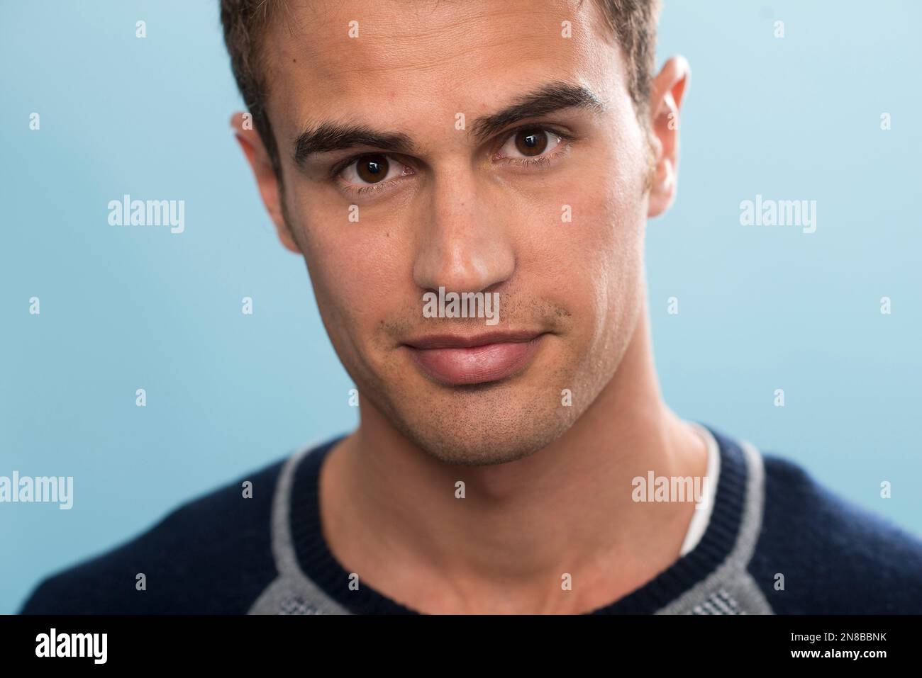 English actor and star of the CBS series GOLDEN BOY Theo James poses ...