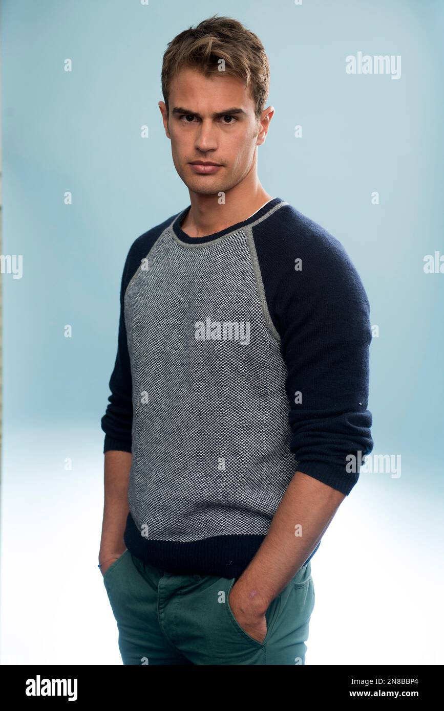 English actor and star of the CBS series GOLDEN BOY Theo James poses ...