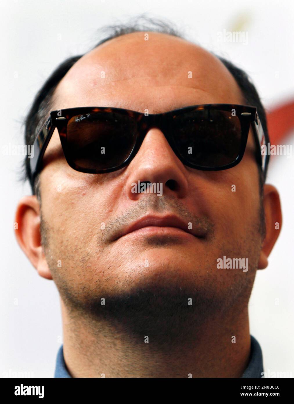 Colombian actor Julian Arango attends a news conference with fellow ...