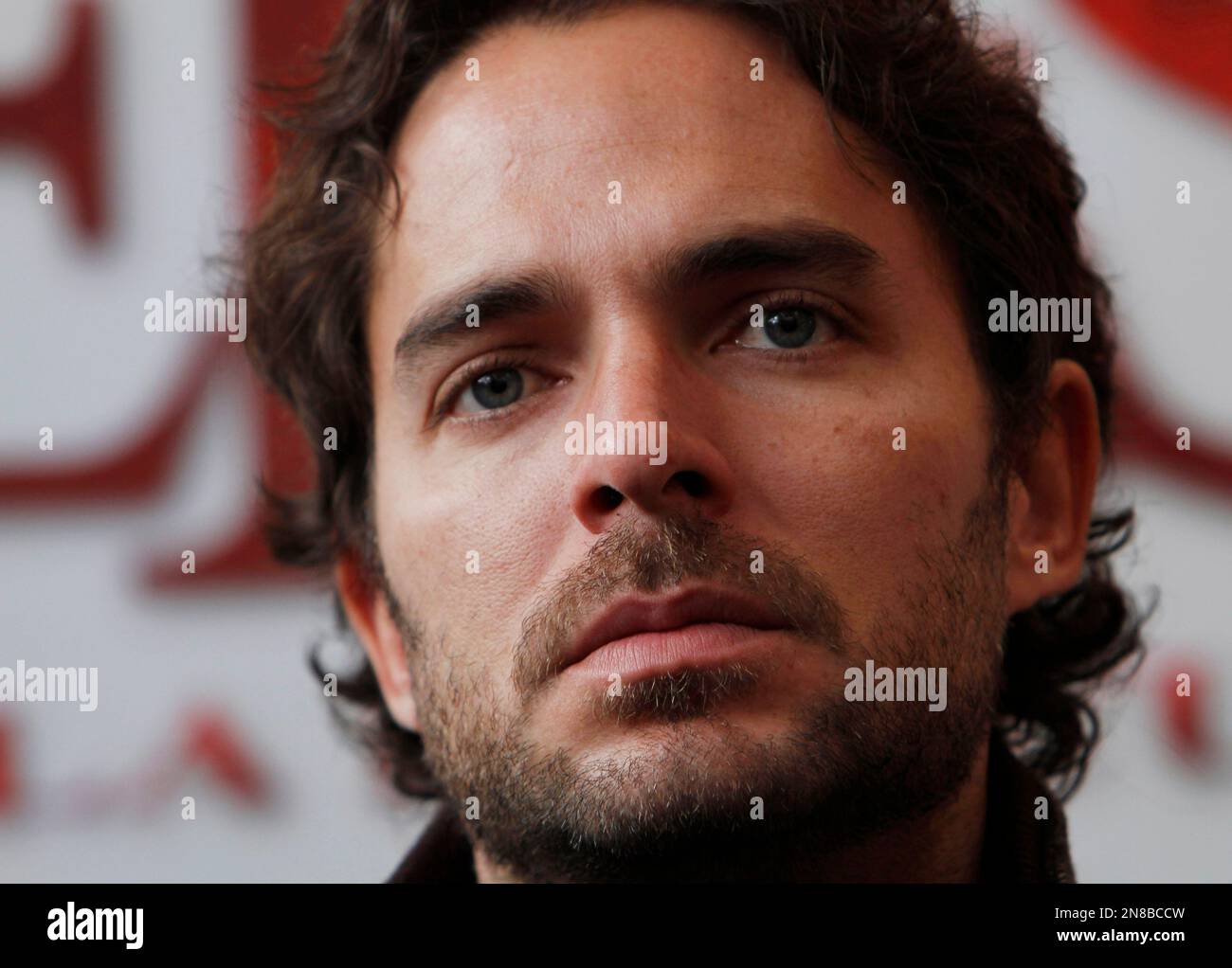 Colombian actor and producer Manolo Cardona attends a press conference ...