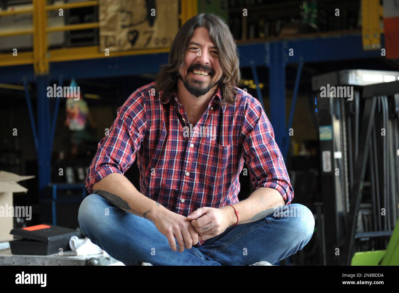 Musician Dave Grohl poses for a portrait at 606 Sound on Wednesday, Jan ...