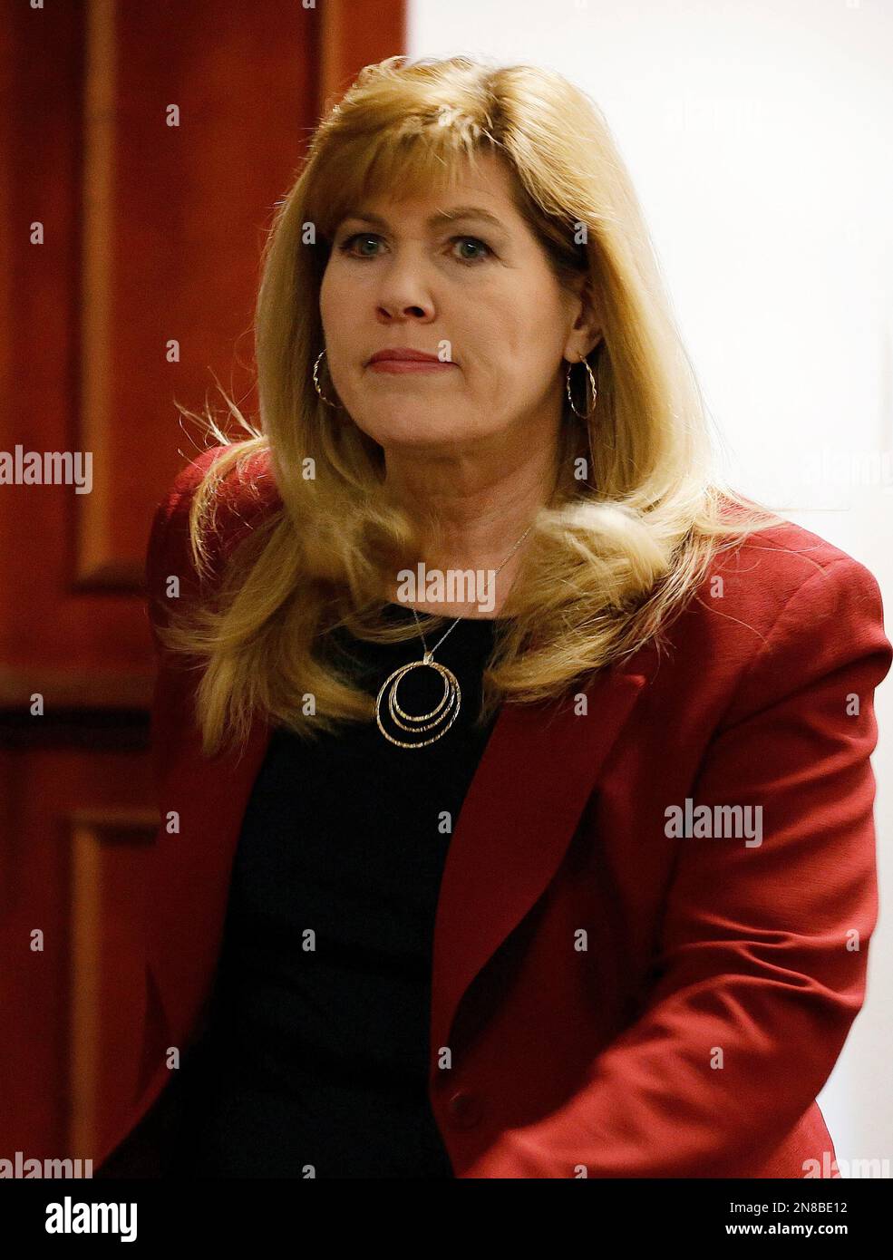 Karen Pearson, the lead prosecutor, arrives for the third day of a ...