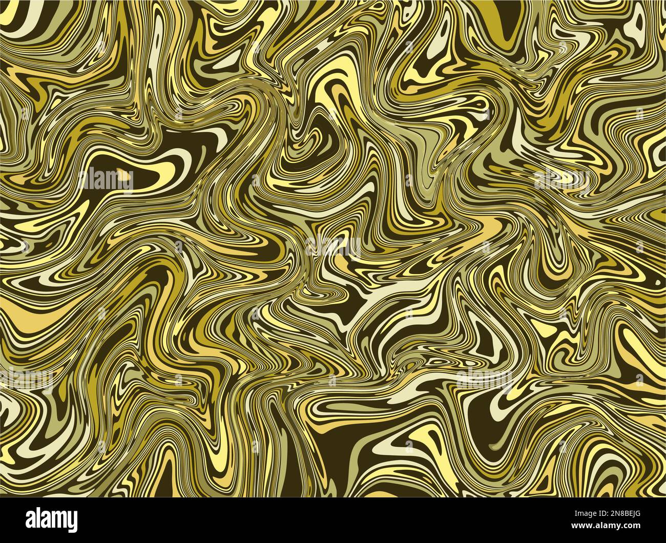 Luxury yellow and black abstract ink marble design template. Line wave design Stock Vector Image ...