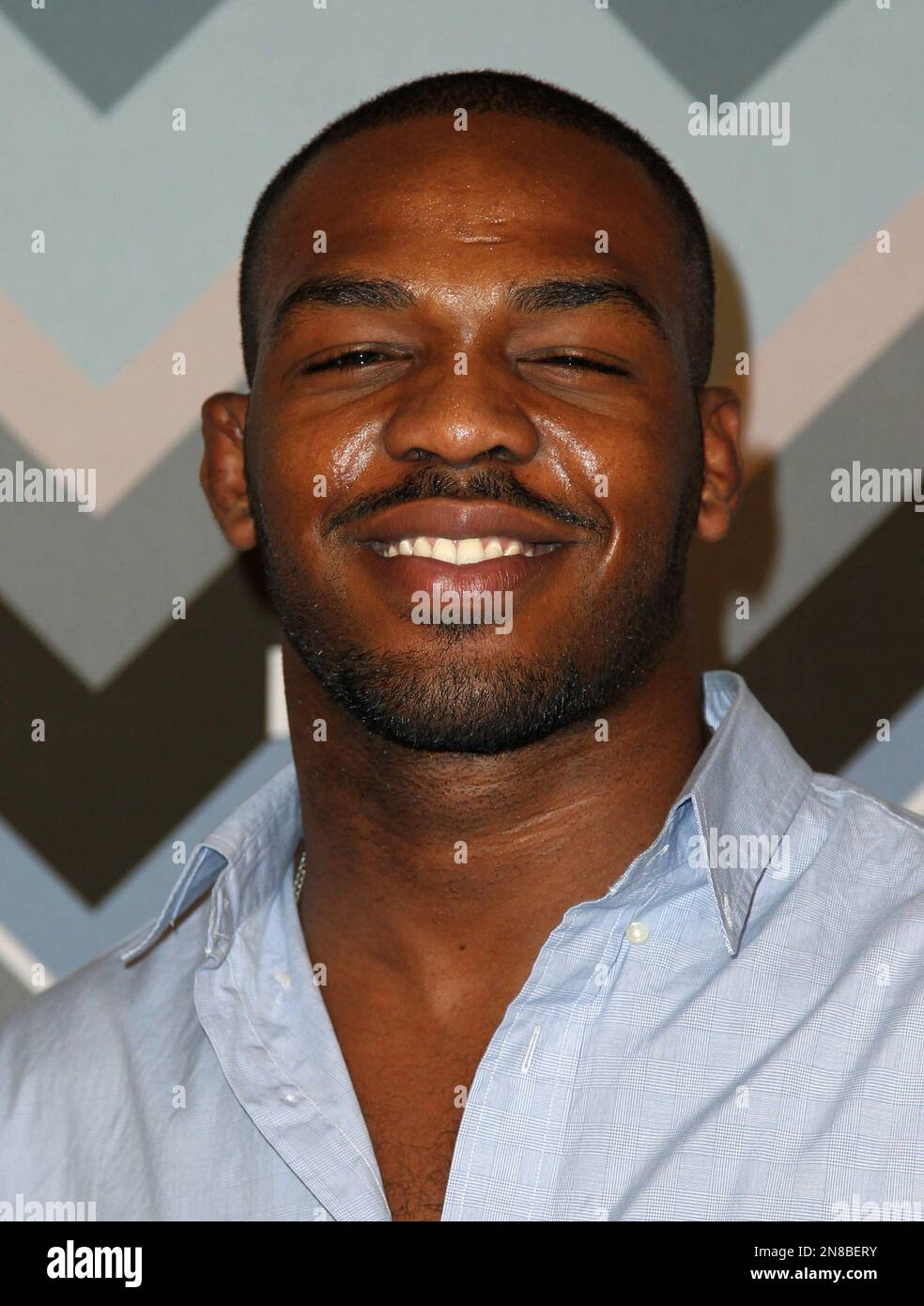 Jon Jones arrives at the Winter TCA Fox All-Star Party at the Langham ...