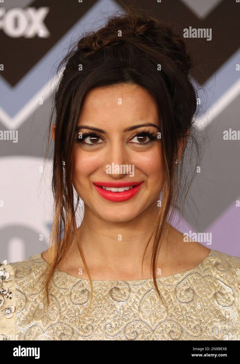 Noureen DeWulf arrives at the Winter TCA Fox All-Star Party at the ...