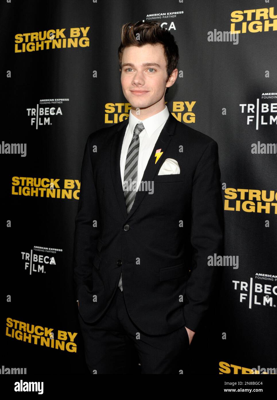 Actor Chris Colfer arrives at the premiere of the feature film "Struck ...
