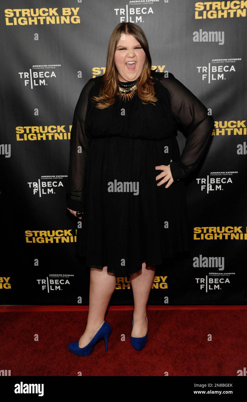 Actress Ashley Fink arrives at the premiere of the feature film "Struck ...