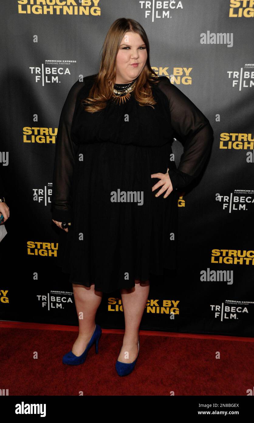 Actress Ashley Fink arrives at the premiere of the feature film "Struck ...