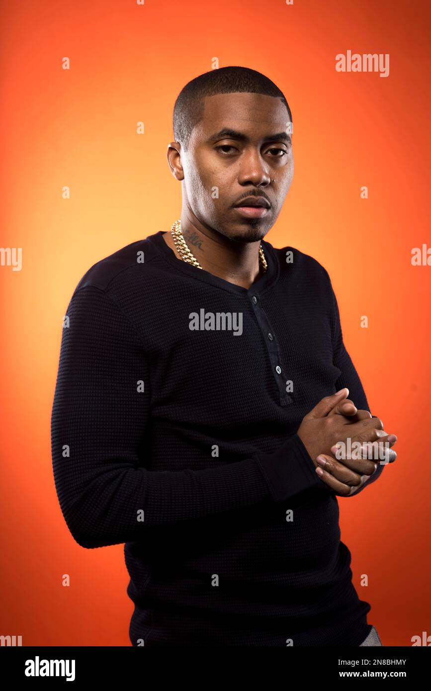 American rapper and actor Nasir Jones, better known as Nas, poses for a ...