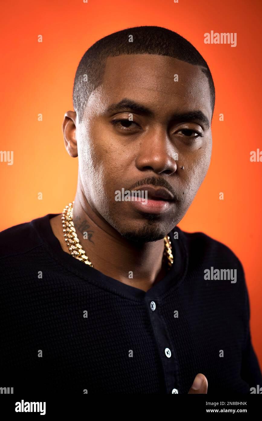 American rapper and actor Nasir Jones, better known as Nas, poses for a ...