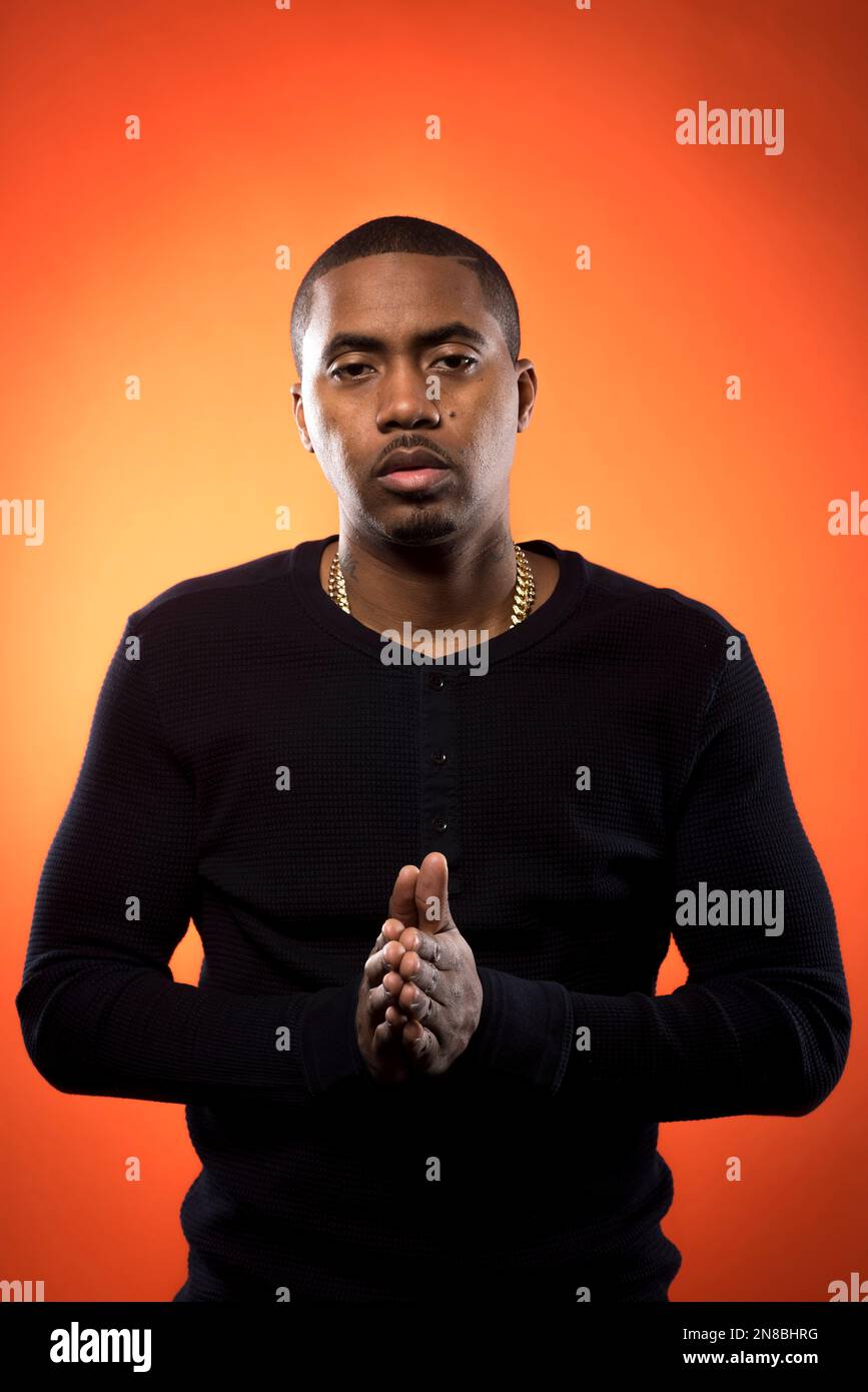 American rapper and actor Nasir Jones, better known as Nas, poses for a ...