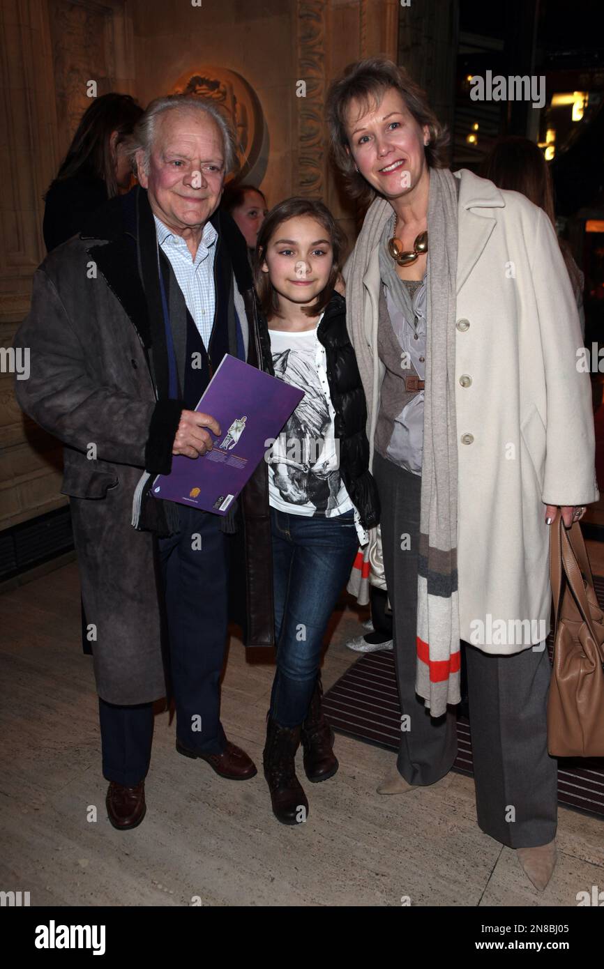 Sir David Jason and family seen at the European premiere of Cirque Du ...
