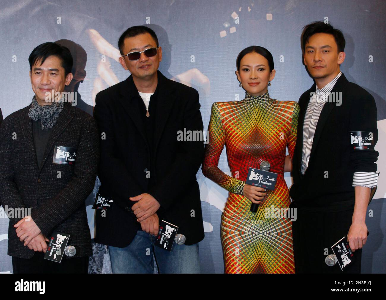 From left, Hong Kong actor Tony Leung, Hong Kong director Wong Kar-wai ...