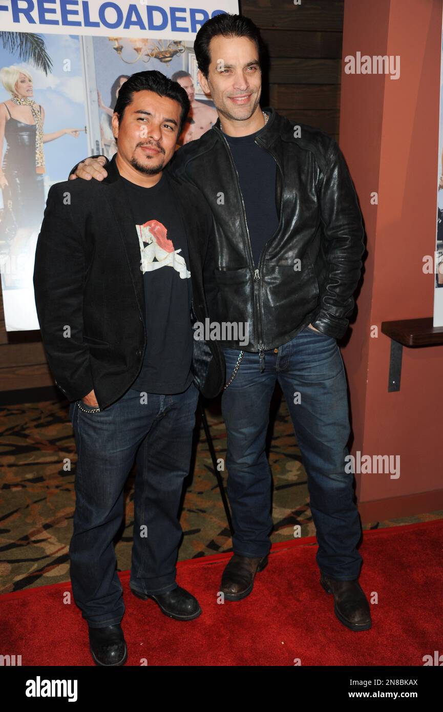 Jonathan Schaech, left, and Jacob Vargas attend the LA premiere of ...