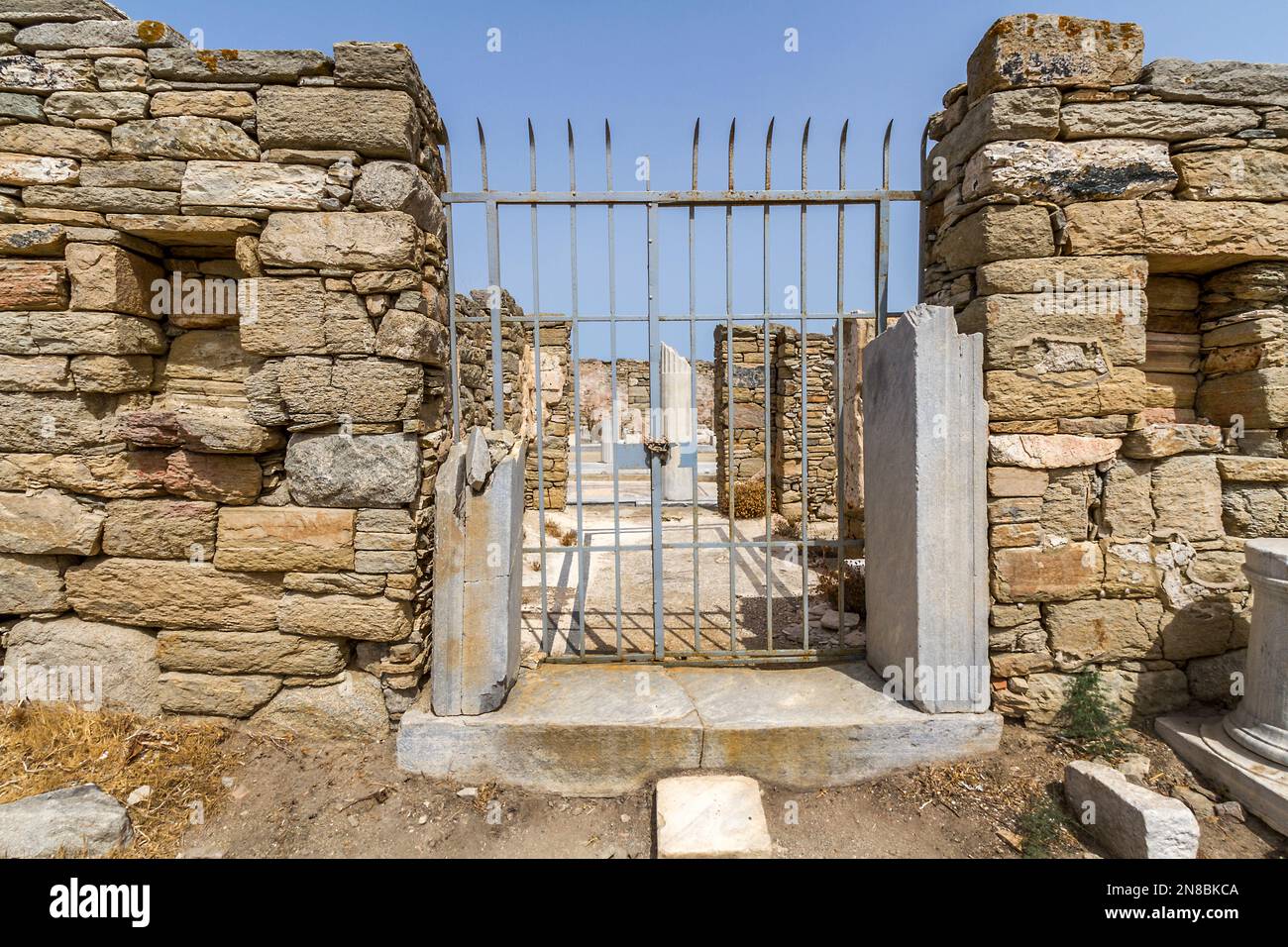Delos archaeological site and living museum, part of the Mykonos ...