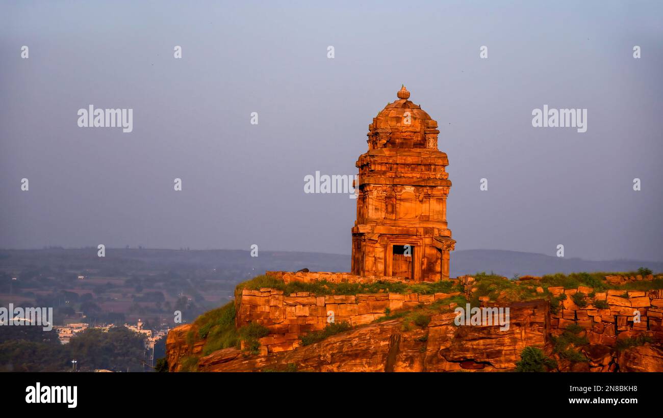Lower Shivalaya temple in Badami, Karnataka built during the reign of ...