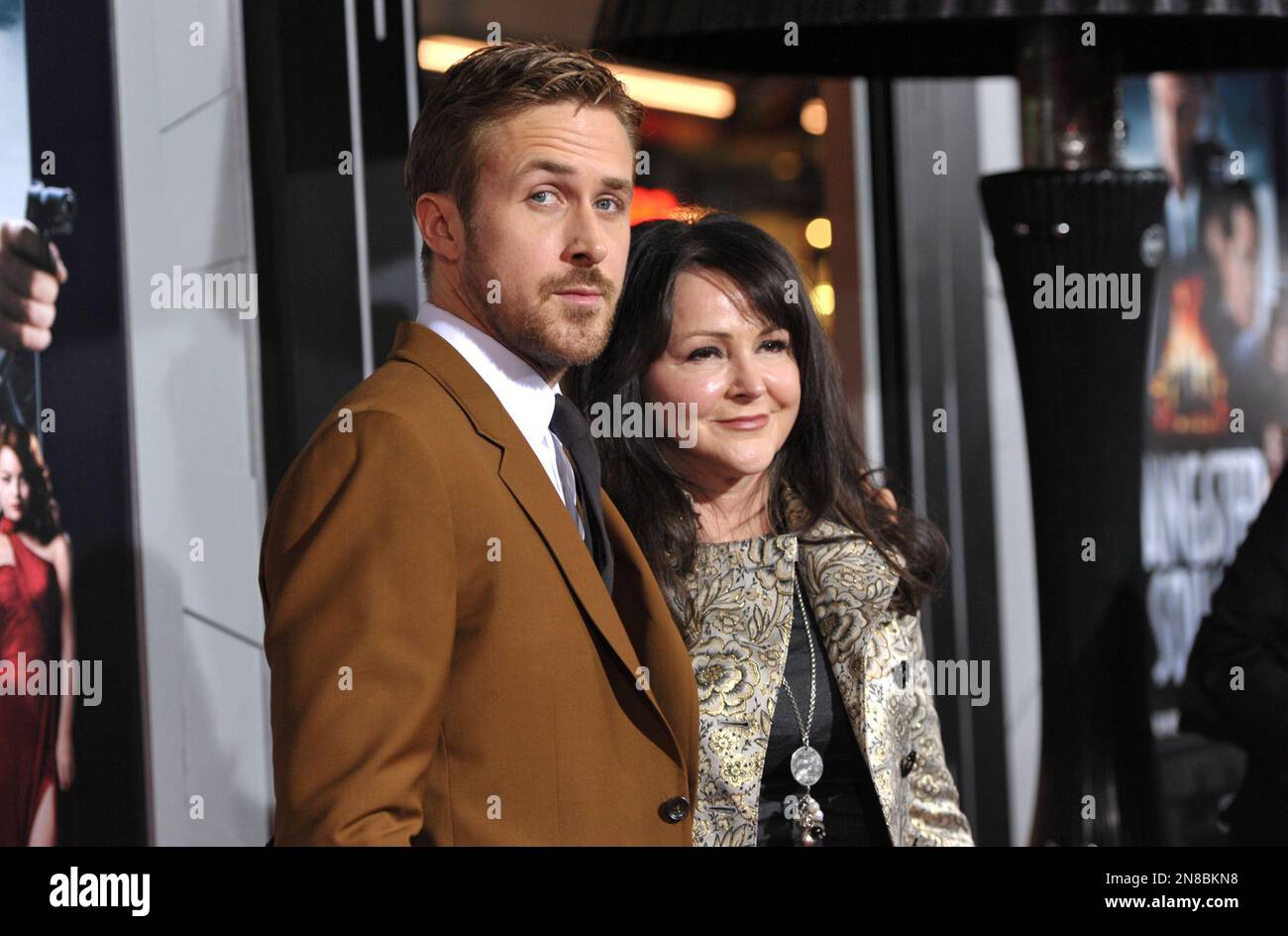 Ryan Gosling and Donna Gosling attend the LA premiere of "Gangster ...