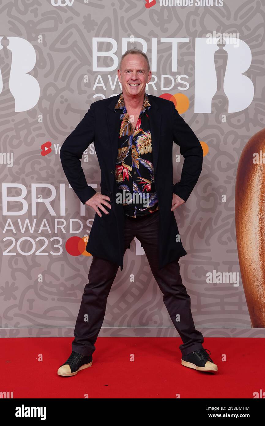 Norman Cook, aka Fatboy Slim, attending the Brit Awards 2023 at the O2 ...