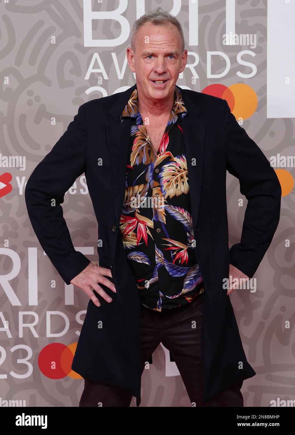 Norman Cook, aka Fatboy Slim, attending the Brit Awards 2023 at the O2 ...