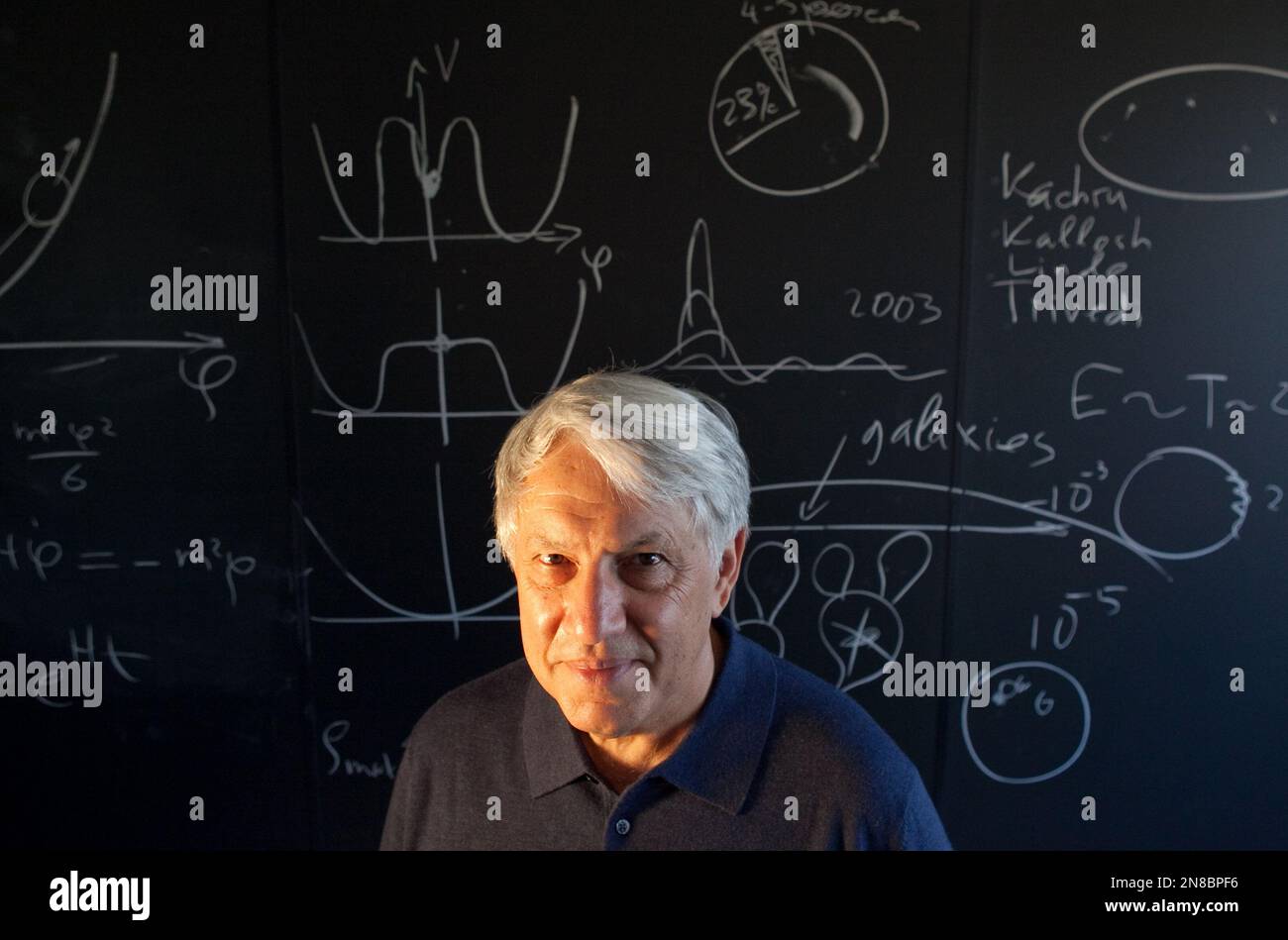 Andrei Linde, a Russian-American theoretical physicist, in his office ...