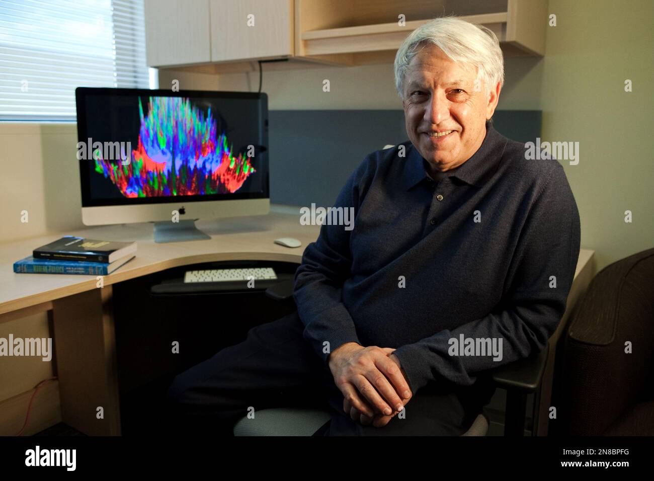 Andrei Linde, a Russian-American theoretical physicist, in his office ...