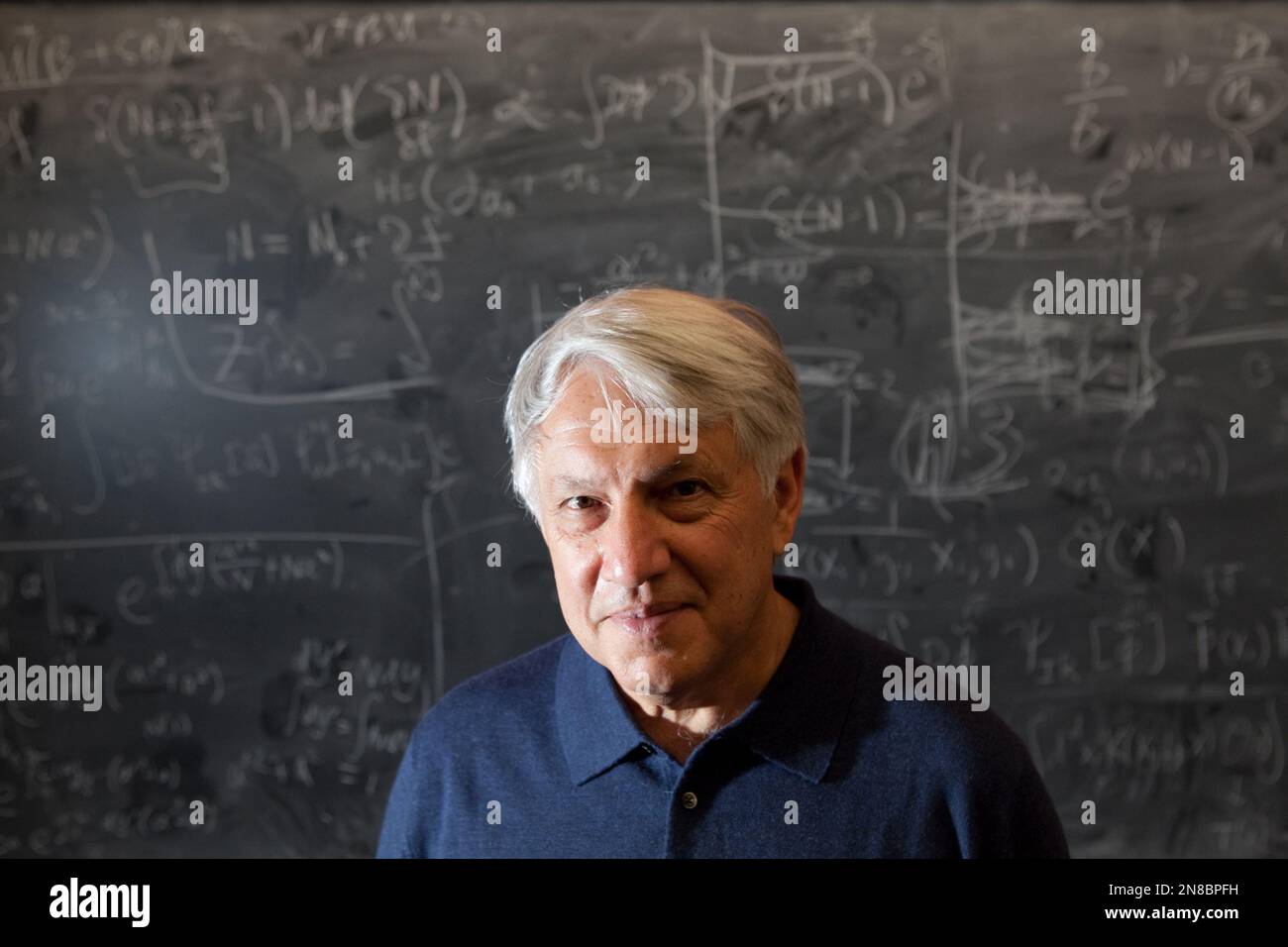 Andrei Linde, a Russian-American theoretical physicist, in his office ...