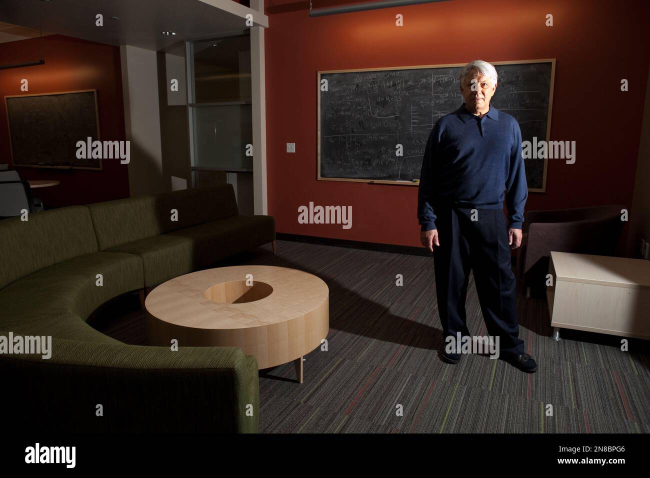 Andrei Linde, a Russian-American theoretical physicist, in his office ...
