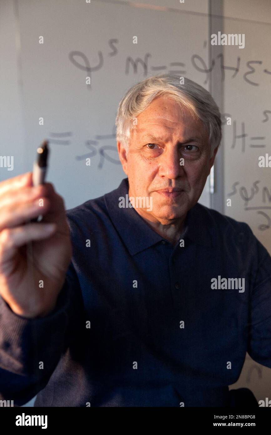 Andrei Linde, a Russian-American theoretical physicist, in his office ...