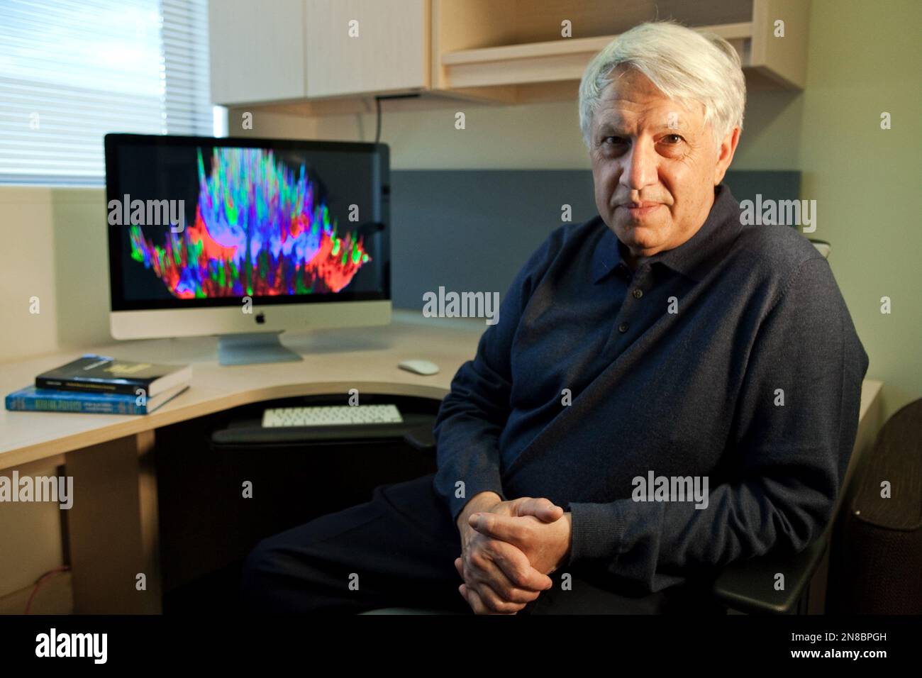 Andrei Linde, a Russian-American theoretical physicist, in his office ...