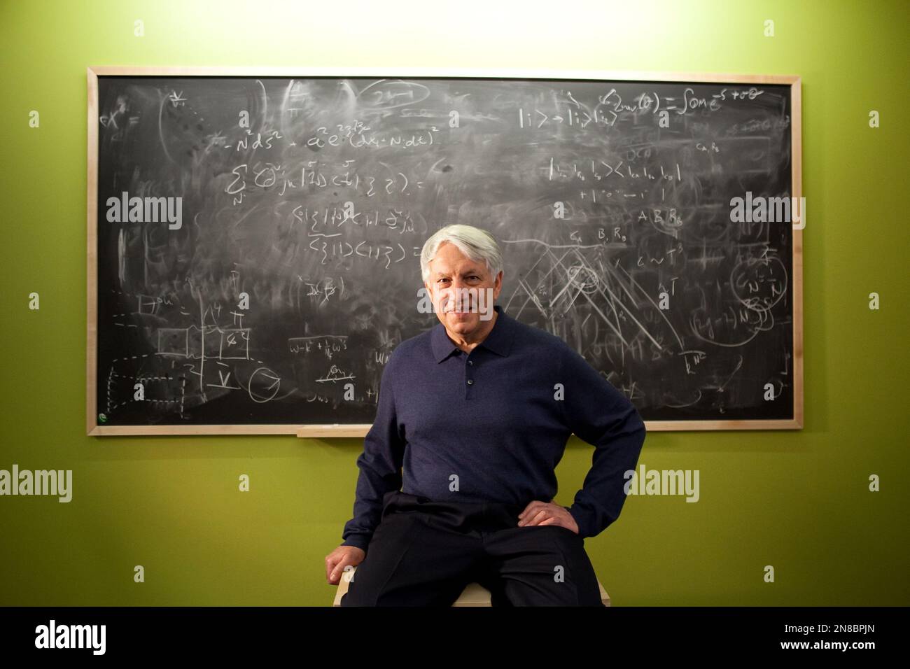 Andrei Linde, a Russian-American theoretical physicist, in his office ...