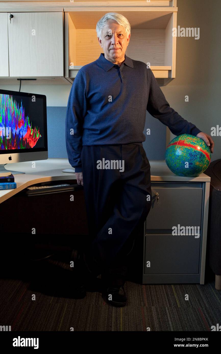 Andrei Linde, a Russian-American theoretical physicist, in his office ...