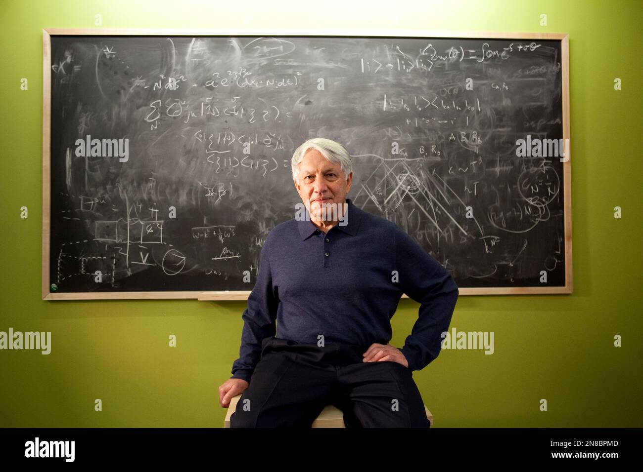 Andrei Linde, a Russian-American theoretical physicist, in his office ...