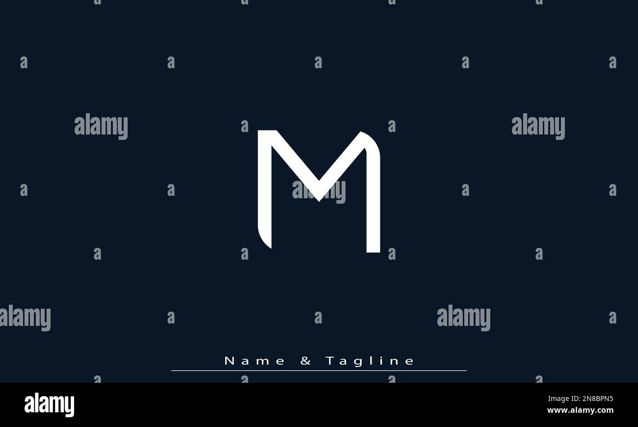 M initials logo Stock Vector Images - Alamy