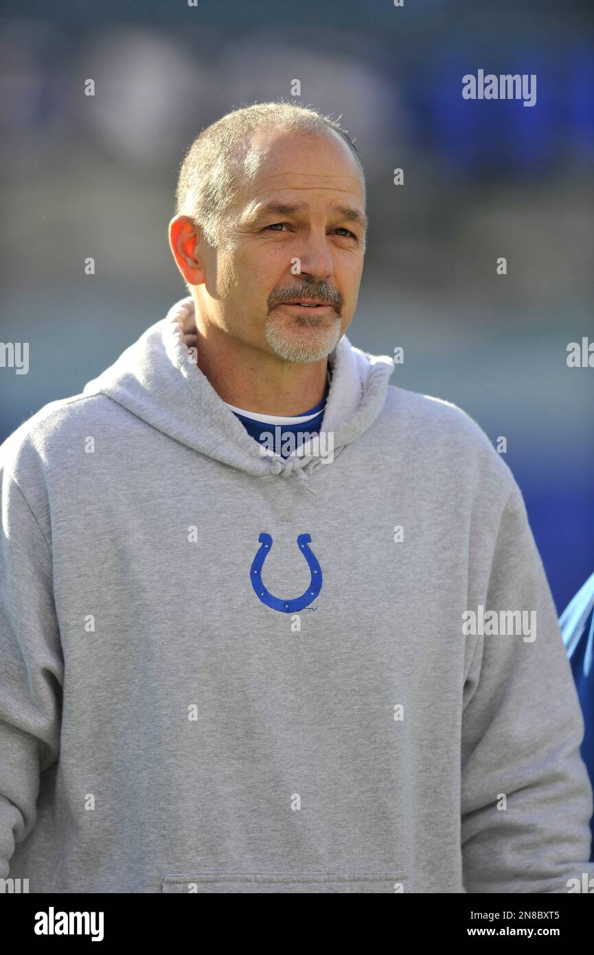 Indianapolis Colts head coach Chuck Pagano walks on the field before ...