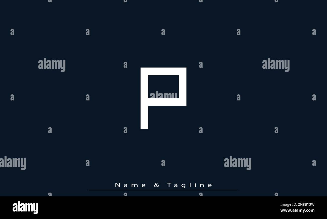 Alphabet letters Initials Monogram logo P Stock Vector Image & Art - Alamy