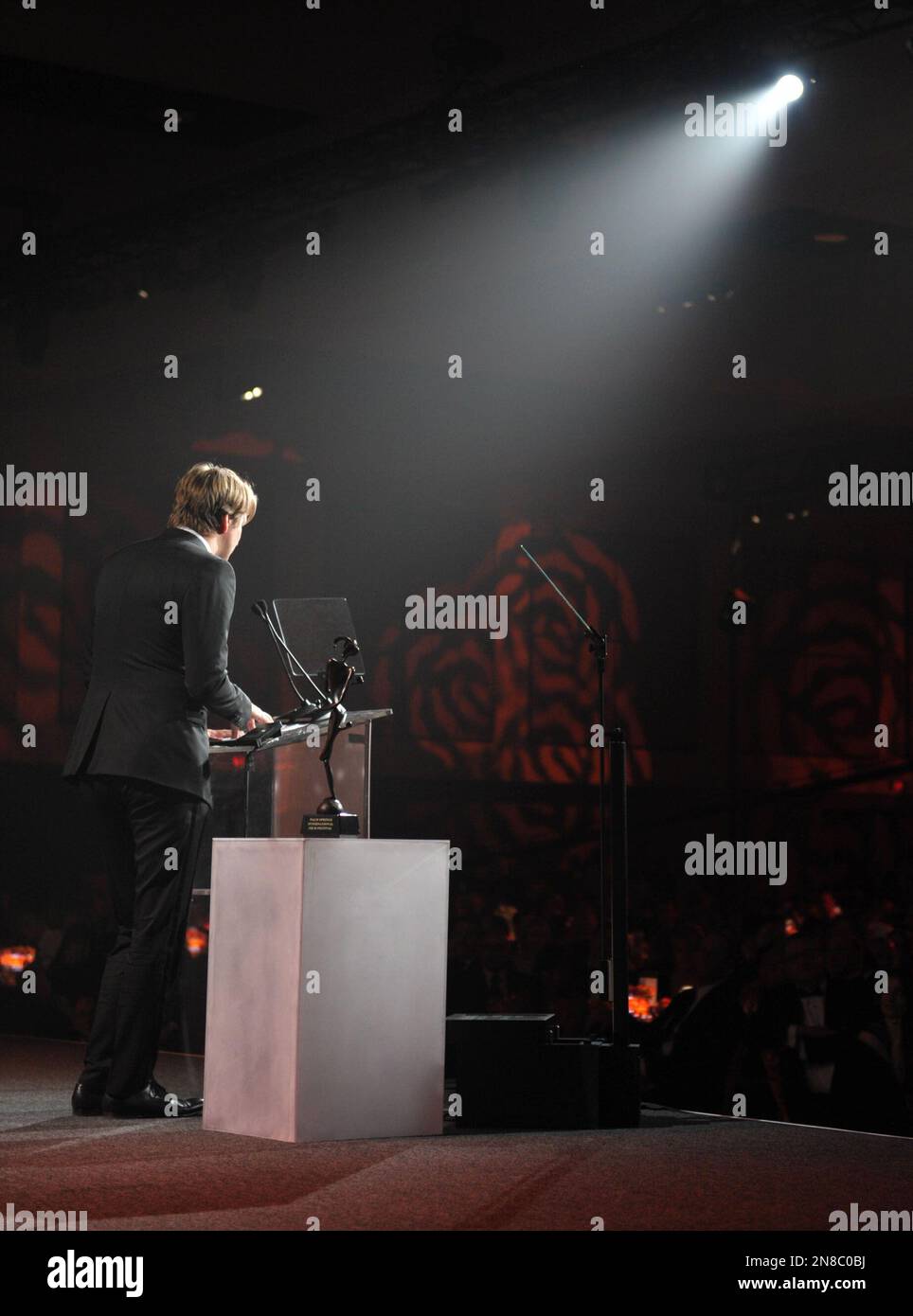 Tom Hooper appears on stage at the 24th Annual Palm Springs ...