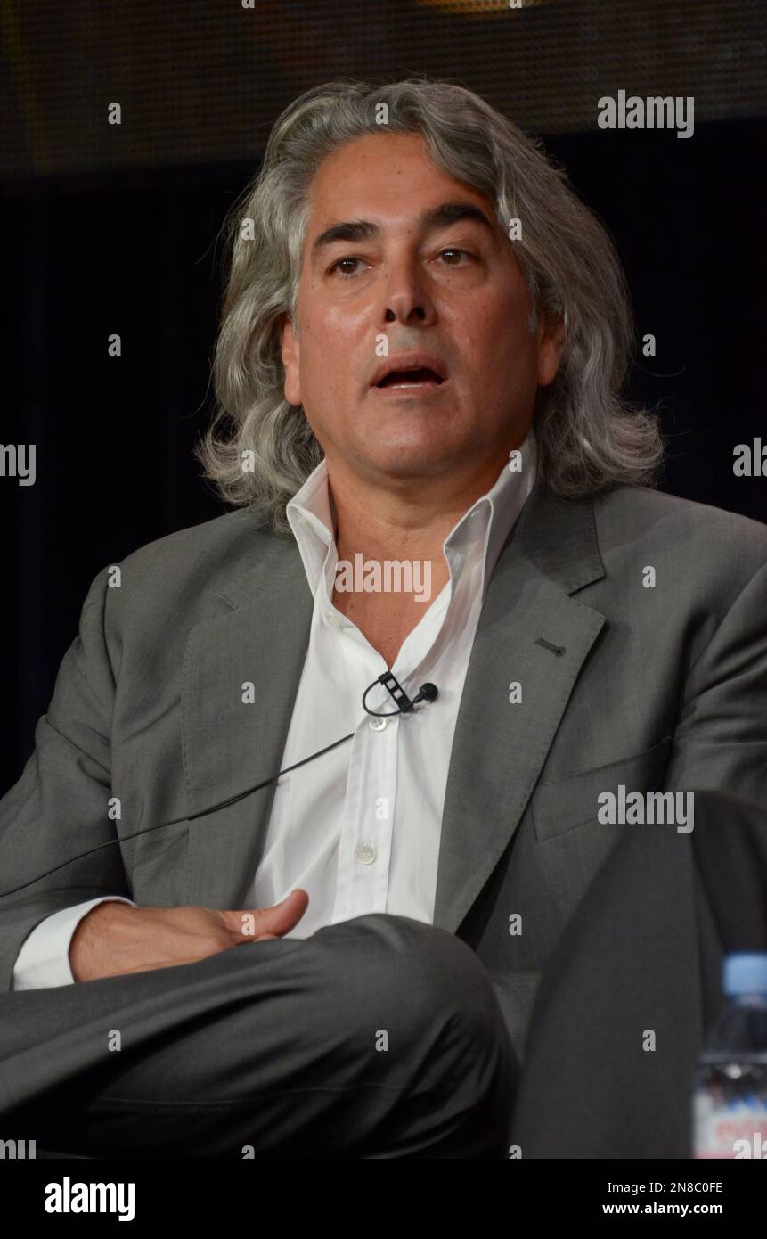 Mitch Glazer attends the panel discussion during the Starz Winter TCA ...