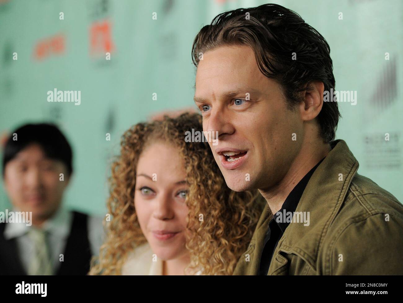Jacob Pitts, right, a cast member in the FX series "Justified," poses ...