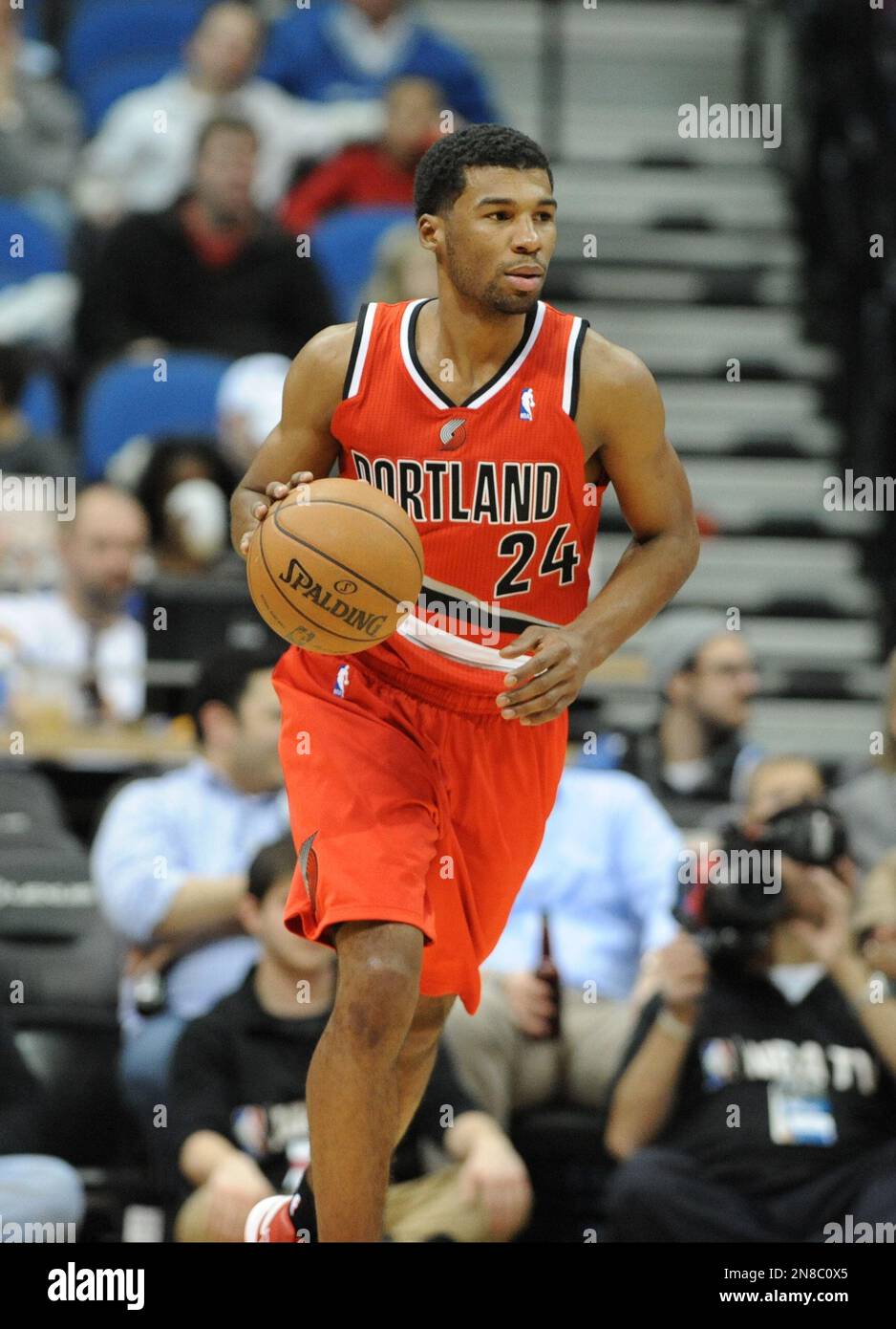Portland Trail Blazers' Ronnie Price is shown in the second half of an ...