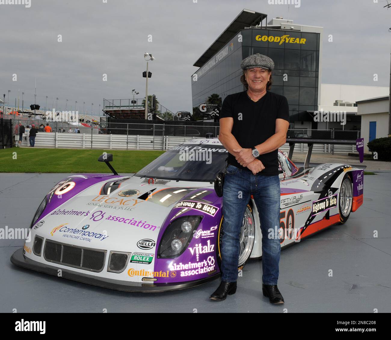 Brian Johnson of AC DC and Fifty Plus Racing announce the "Highway to ...