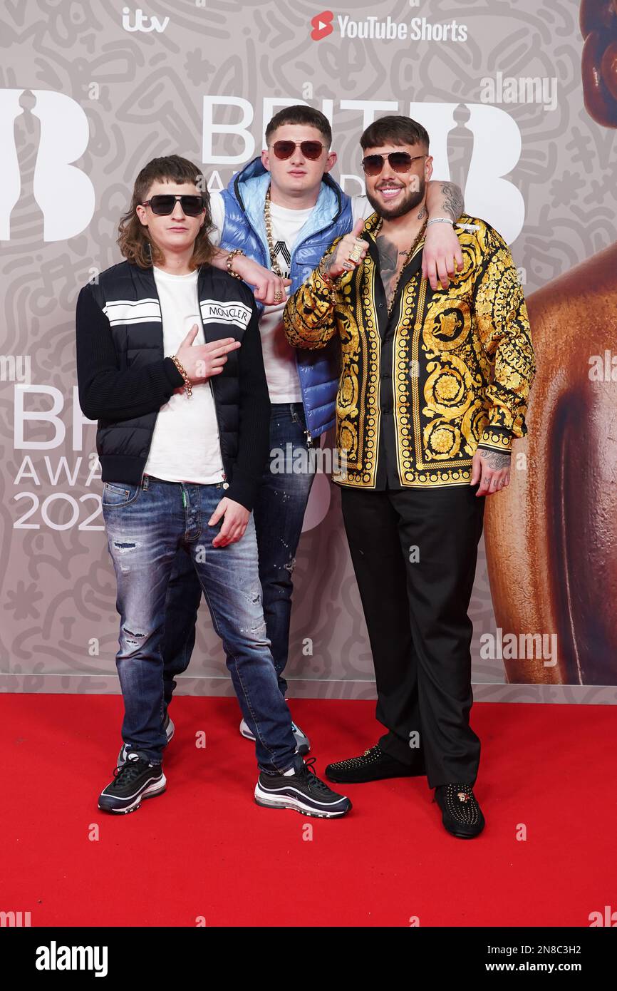 Bad Boy Chiller Crew attending the Brit Awards 2023 at the O2 Arena ...